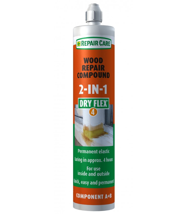 Repair Care Dry Flex 4, 2 in 1 epoxy compound for joinery and timber ...