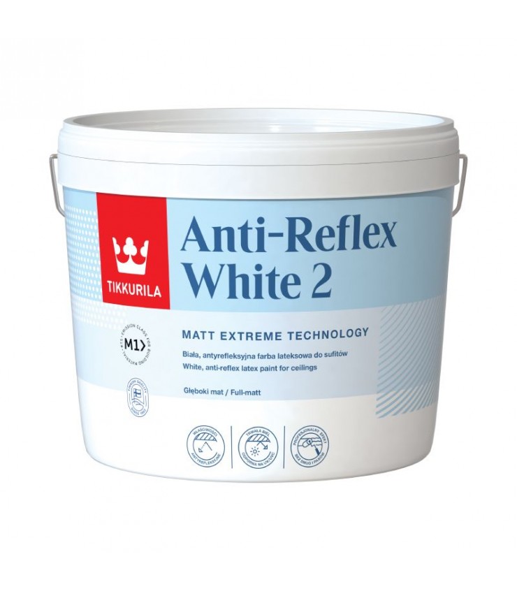 Tikkurila Anti-Reflex White a high opacity super white, anti-reflective ...